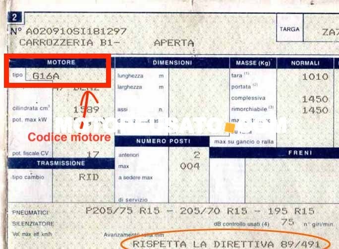 Tipo di motore? | MOTOREUSATO.COM